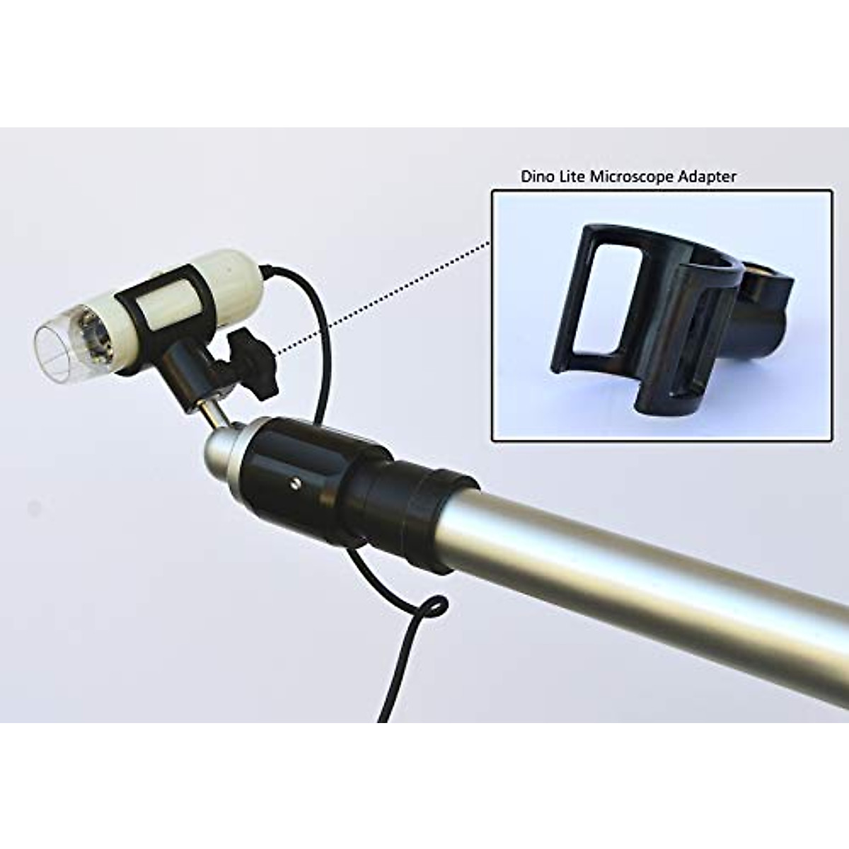 Versatile Positioning Stand for USB Microscopes with C-Clamp Base