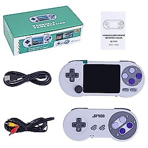 Data Frog SF2000 Handheld Arcade Game Console for Kids Adults, 3-inch IPS Screen Retro Video Gaming Console, Dual-core CPU Dual-Player Mode Video Game Console