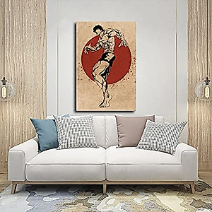 YYUU Gurappura Baki Poster Baki Hanma Poster Baki Poster (16) Canvas Poster Posters for Room Aesthetic Art Poster Print Poster 24x36inch(60x90cm) Unframe-style