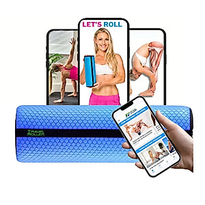 Travel Roller 4.3 Original Foam Roller - Blue, Includes Exersice poster and Free online Instructions