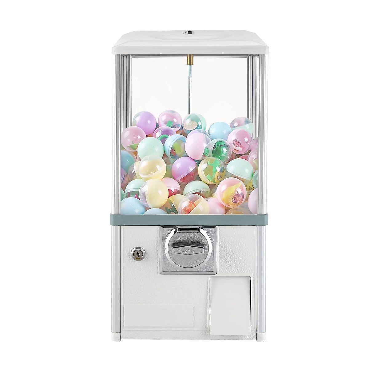 Vending Machine, 21" Height Candy Gumball Machine, Huge Load Capacity Gumball Bank, Candy Vending Machine for 1.18-2.17in Gadgets, Perfect for Game Stores and Retail Stores