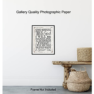 Yellowbird Art & Design Christian Wall Art - God Wall Decor - Religious Gifts for Men Man - Catholic Gift - Inspirational Wall Decor Poster - spiritual Wall Decor - Religion Christianity decoration