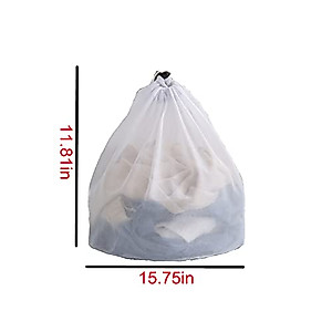 4 PCS Mesh Laundry Bags, Washing Machine Wash Bags, Reusable and Durable Mesh Wash Bags