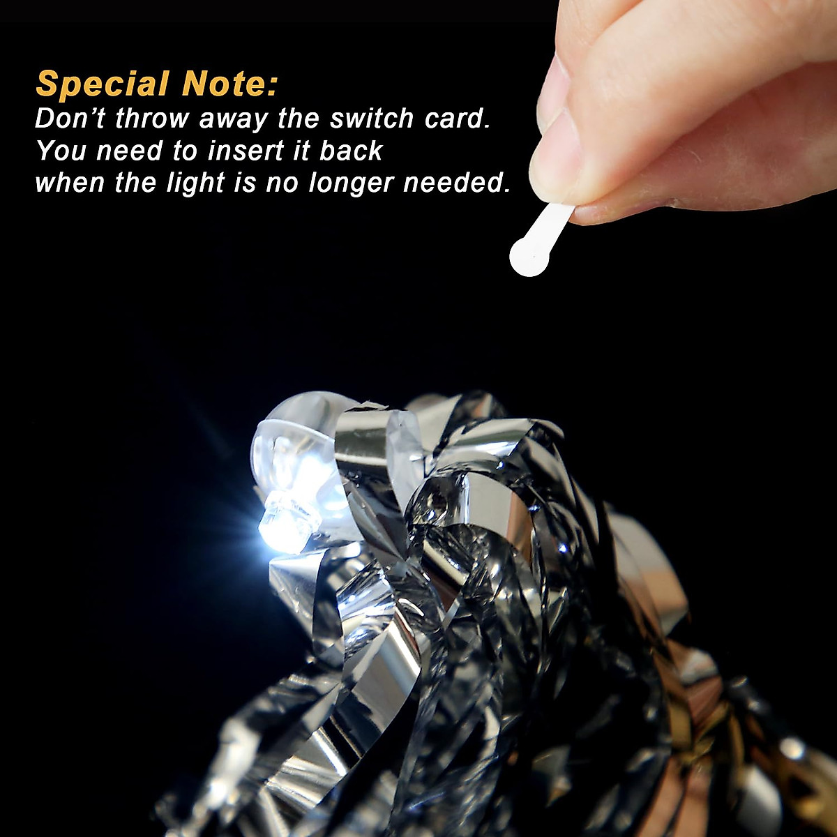 24pcs Lighted Wedding Wands Send off, LED Ribbon Stick with Shiny Foil Tinsel Glitter Hand Light up Streamers for Bridal Baby Shower Birthday Party Celebration (Silver)