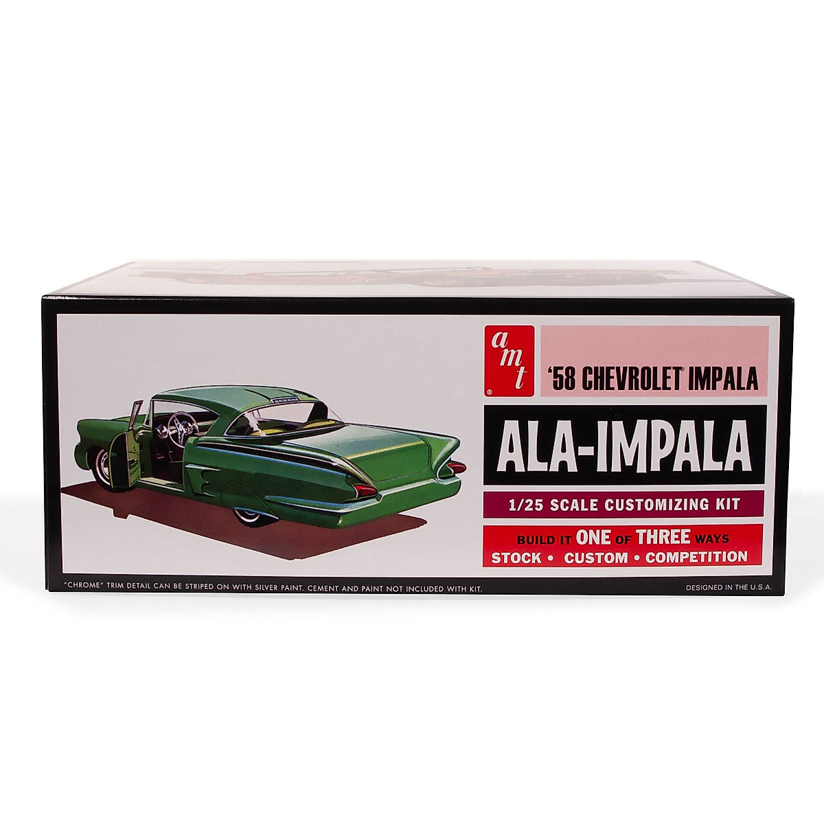 AMT 1958 Chevy Impala Hardtop Ala Impala 1:25 Scale Model Kit
