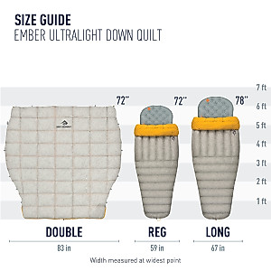 Sea to Summit Ember Ultralight Down Backpacking Quilt, 35-Degree, Regular