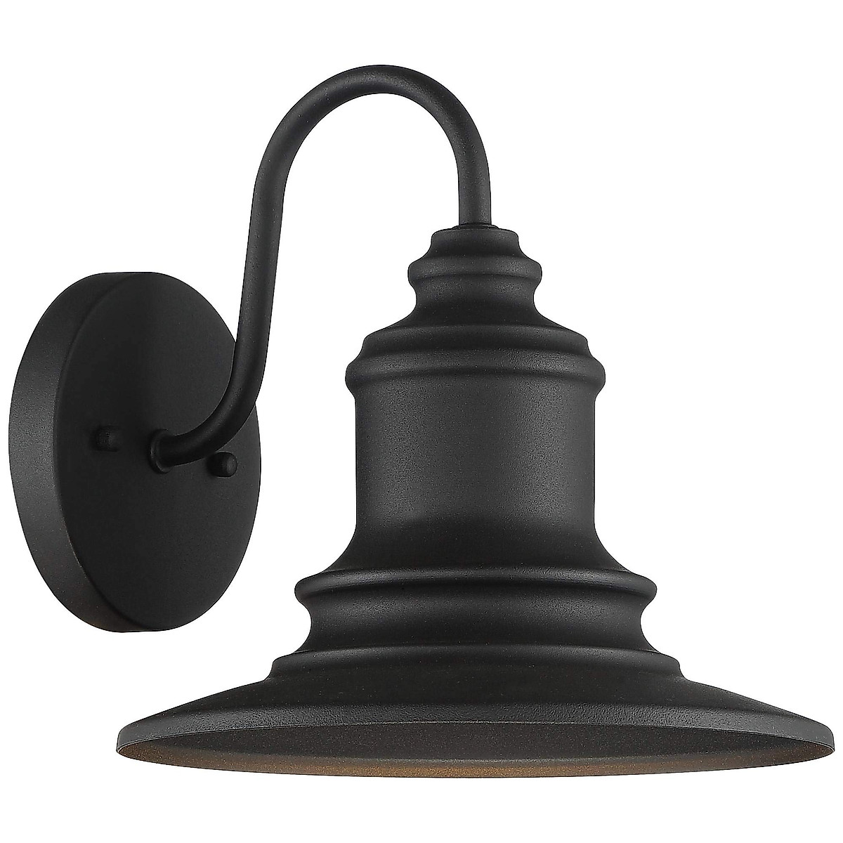 Possini Euro Design Elgin Modern Industrial Farmhouse Outdoor Barn Light Sconce Fixture Textured Black 9 1/2" Decor for Exterior House Porch Patio Outside Deck Garage Yard Front Door Garden Home