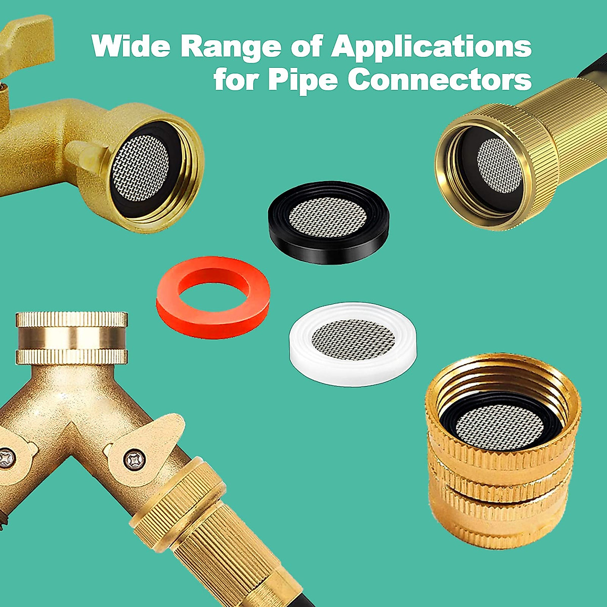 XBVV 32 Size 258 PC Faucet and Plumbing Rubber Washers Assortment Kit for Assorted Garden Hose Valve Spigot Adapter Splitter Outdoor Faucet Bibb Shower Hose Gasket Repair