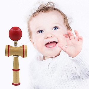 BESPORTBLE Wooden Tribute Kendama Toy Japanese Cup and Ball Catch Kadoma Game Ball in Cup Game Hand Eye Coordination Ball Catching Cup 2pcs