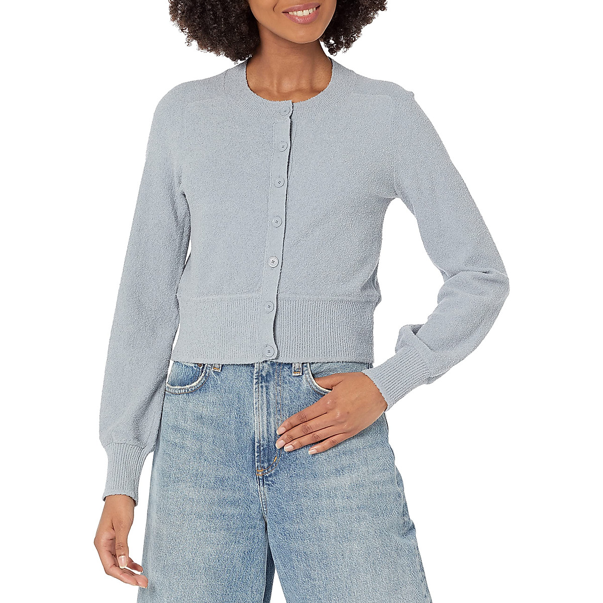 Club Monaco Women's Boucle Cardi, Quarry, Large