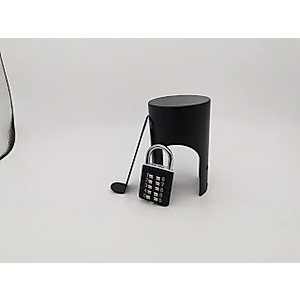 Faucet Lock, Outdoor Faucet Lock (Black)3 Inch with Lock to Prevent Water Theft, Unauthorized Water Use and Vandalism