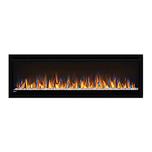 Napoleon Alluravision 50 - NEFL50CHD - Deep Depth Wall Hanging Electric Fireplace, 50-in, Black, Crystal & Log Ember Bed, 3 Flame Colors, Remote Included