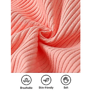 Newborn Baby Girl Dress Floral Ruffle Sleeve Casual Beach Sundress Princess Skirt Clothes Summer Outfits Dresses for Girls (Pink, 0-3 Months)