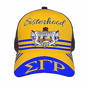 Sigma Gamma Rho Hat, Outdoor Sunshade Baseball Cap, Sister Gift Curved Brim Mesh Baseball Cap