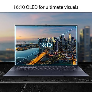 ASUS ExpertBook B9 OLED Ultralight Business Laptop, 14” OLED Display, Intel vPro® Essentials with Intel® Core™ i7-1355U, 1TB SSD, 16GB RAM, Win 11 Pro, All-Day Battery Life, Star Black, B9403CVA-XVE75