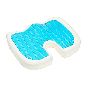 WellBrite Gel Foam Ergonomic Seat Cushion for Office Chair and Back Comfort (17 x 13.5 x 2.5 in)