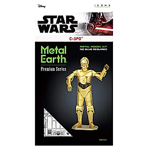 Metal Earth Premium Series Star Wars C-3PO 3D Metal Model Kit Fascinations