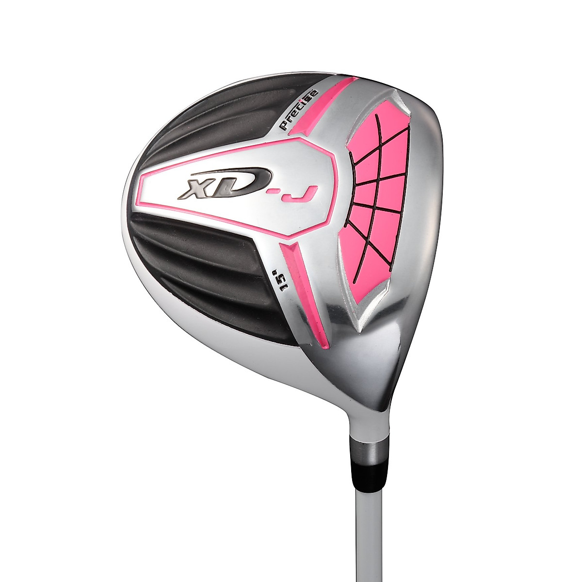 Remarkable Girls Right Handed Pink Junior Golf Club Set for Age 9 to 12 (Height 4'4" to 5') Set Includes: Driver (15"), Hybrid Wood (25*), 7, 9 Iron, Putter, Bonus Stand Bag & 2 Headcovers