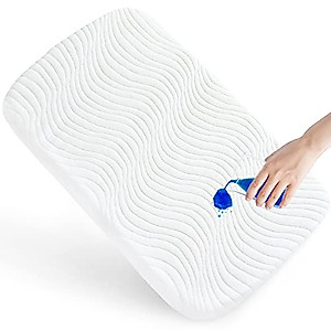 Waterproof Replacement Bassinet Mattress, Waterproof Bassinet Mattress Pad Cover and 100% Cotton Sheet(White), 21" x 35"