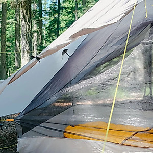 Six Moon Designs Ultralight Gray Haven Tarp and Haven NetTent Bundle - Includes, 2 Person, 18 oz. Haven Tarp and 16 oz. 2 Person Haven NetTent