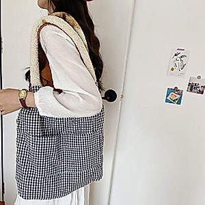 Cute Fluffy Bear Bags Large Tote Handbag Purse Shoulder Bags for Women Girls