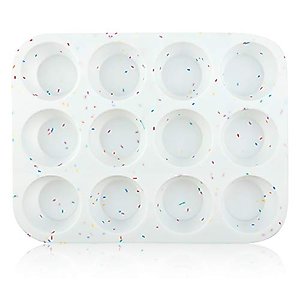 SHEbaking Silicone Muffin Pan Regular 12 Cups Muffin Tin for Muffin and Cupcakes, Non-stick Bakeware Durable Baking Mold Cupcake Molds BPA Free.