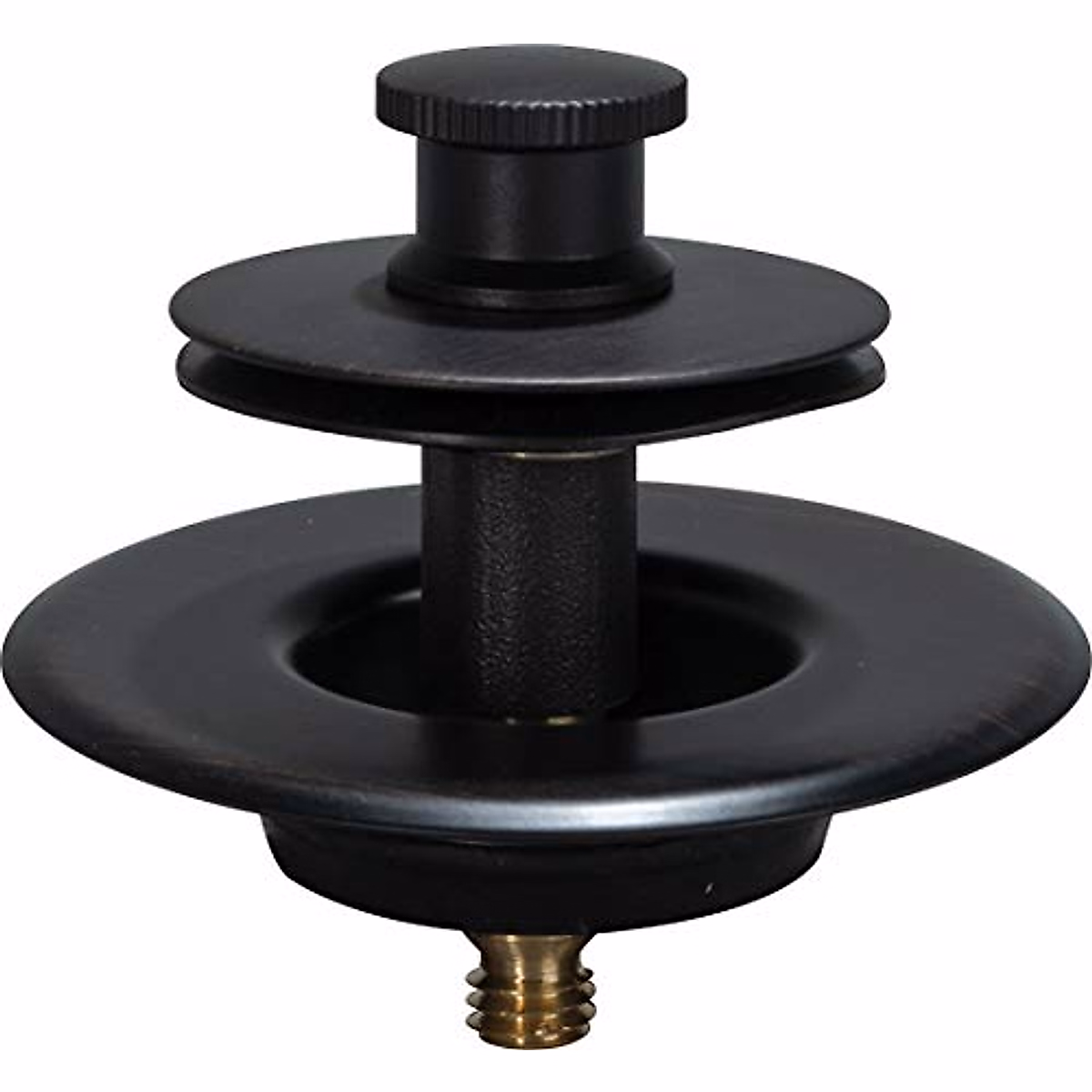 AB&A 60115 Tub Drain Trim Kit with Push eN Lift Stopper, Classic High-Capacity Overflow Plate, and Press-in Strainer Cover, Venetian Bronze