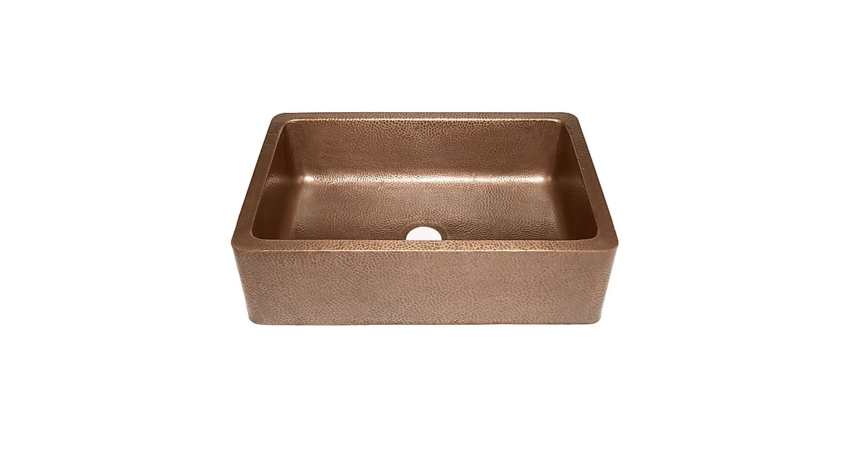 Adams Copper 33" Farmhouse Sink - Durable & Stylish