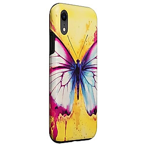 iPhone XR Yellow Butterfly Case
