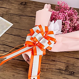 Egurs 20 Pieces 2 Inch Pull Bow with Ribbon Pull Bows for Gift Wrapping Christmas Wedding Birthday Party Present Baskets Car Decorations Gold 20pcs