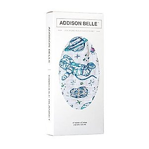 ADDISON BELLE Baby Swaddle Blanket - 100% Muslin Cotton Unisex Soft Swaddle Wrap for Baby Boys or Girl - Neutral Newborn Receiving Blankets - Nursery Swaddling for Babies - 47” x 47” (Space)