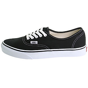 Vans Unisex Authentic Black Canvas VN000EE3BLK Mens 8.5, Womens 10