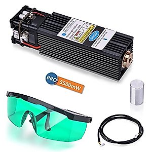 Upgraded Engraver Module for CNC Machine, Mcwdoit 445nm 5500mW Optical Power/ 20W Electric Power for CNC Router 3018Pro/ 3018 Max/4540
