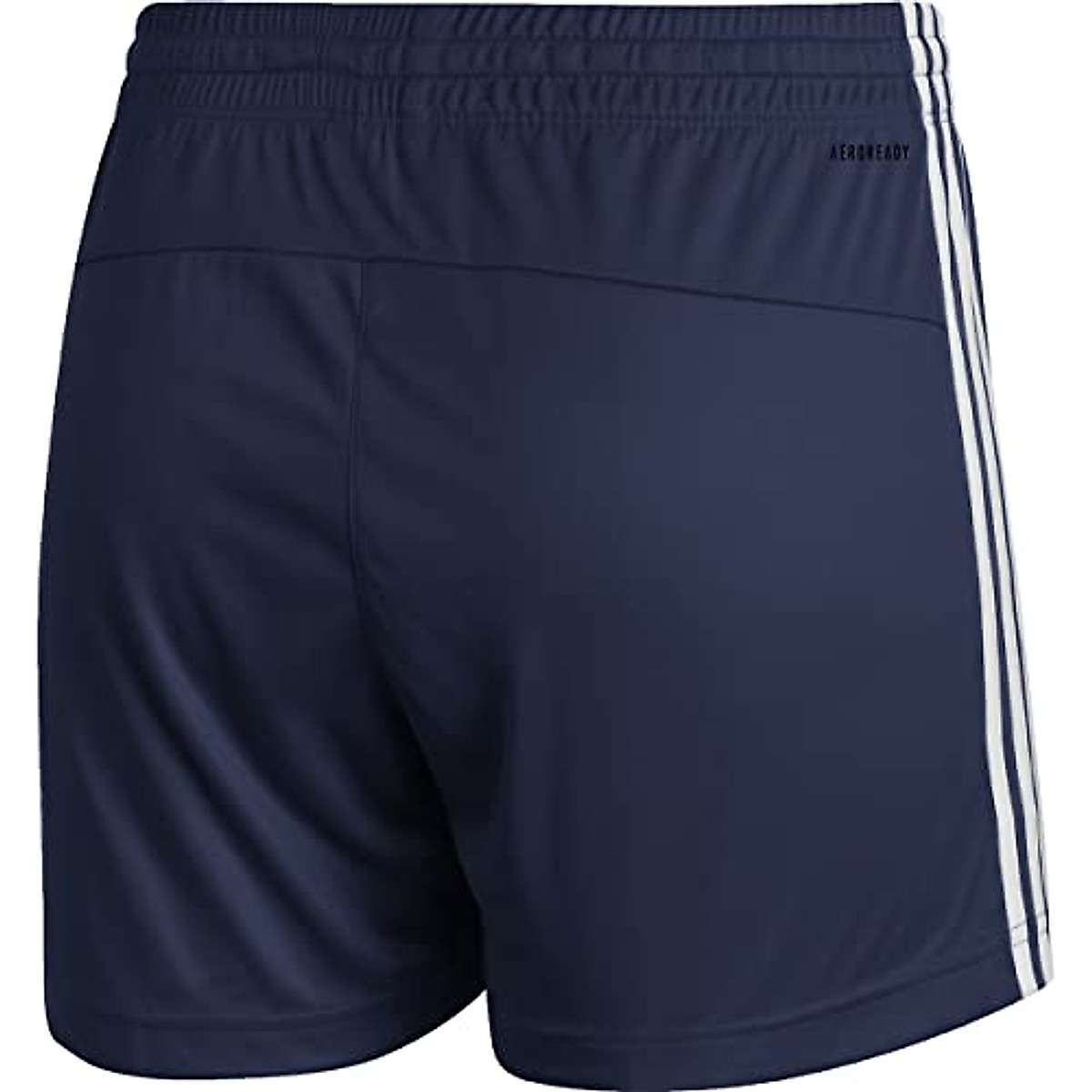 adidas Sideline 21 Womens Knit Training Shorts L Team Navy Blue-White