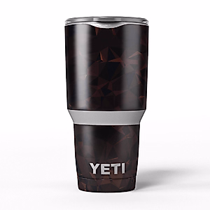 Design Skinz Dark Geometric V1 - Skin Decal Vinyl Wrap Kit Compatible with The Yeti Rambler Cooler Tumbler Cups