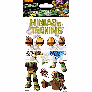 Teenage Mutant Ninja Turtles Backpack and Lunch Box Set - Bundle with TMNT Backpack for School, Lunch Bag, Water Bottle, Stickers, More | TMNT Backpack for Boys