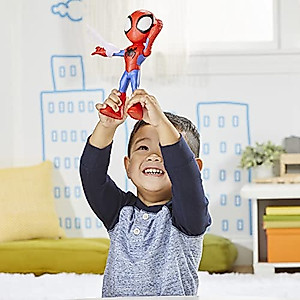 Marvel Spidey and His Amazing Friends Spiderman Action Figure with Web Shooter Accessory 22cm