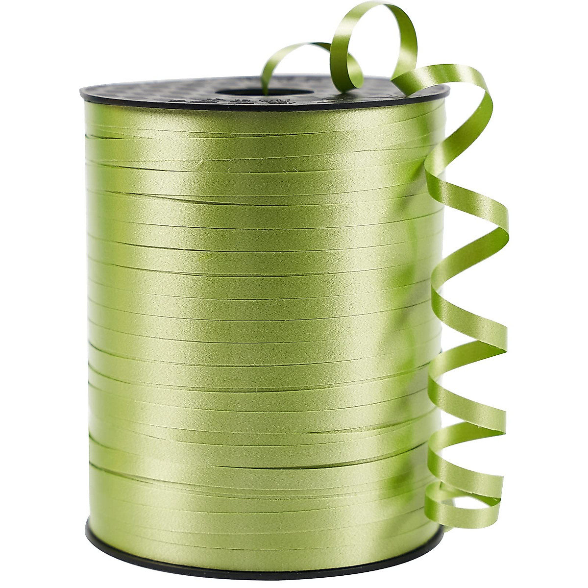 PartyWoo Green Ribbon - 500 Yard Curling Ribbon for Crafts, Balloon String, Gift Wrapping, Florist Flowers (1 Roll)