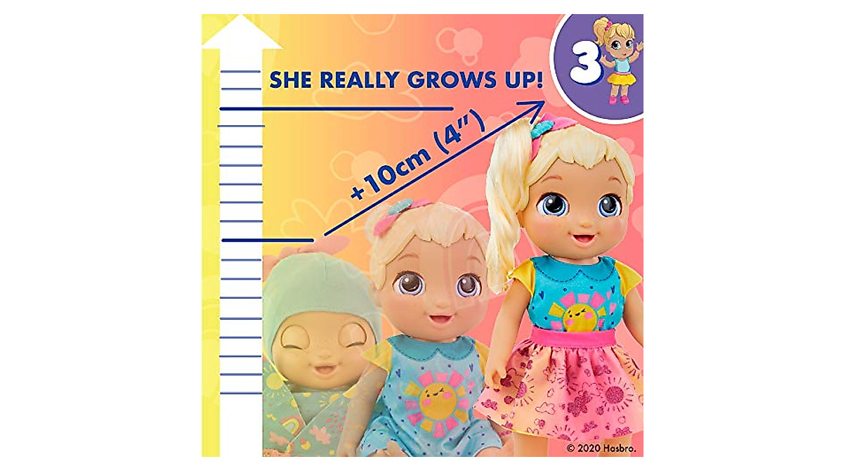 Baby Alive Baby Grows Up Doll - Interactive Growing Baby with Accessories