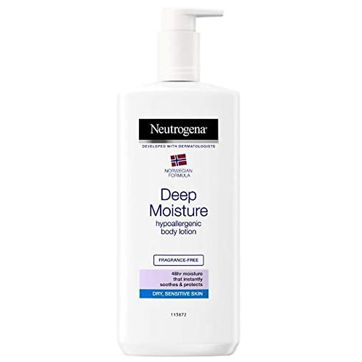 Neutrogena Norwegian Formula Deep Moisture Hypoallergenic Body Lotion For Dry Skin - (13.5oz or 400ml)