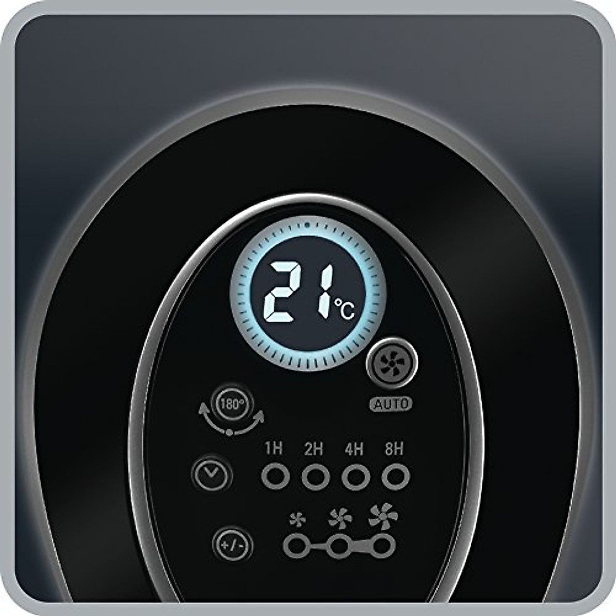 Rowenta VU6670 Fresh 180 Degree Tower Fan, Silent, Tall, with Remote Control