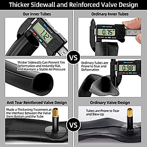 Hapleby 2PCS Premium 16Inch Bike Tubes of Kids, Compatible for 16 Inch x 1.75/1.95/2.10/2.125 Bike Tire, Mountain Bike Inner Tube of Schrader Valve, Come with 2PCS Levers