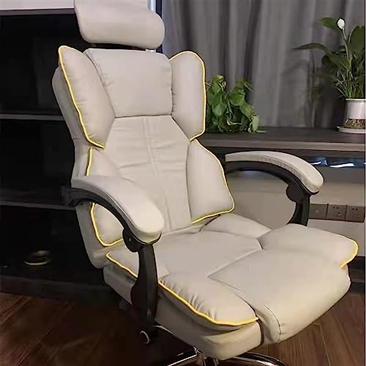 MARURY Soft Comfort Desk Chairs,Home Comfortable Sedentary Office Chair, Dormitory Computer Armchair, Modern Swivel Vanity Chair for Home Office Make Up