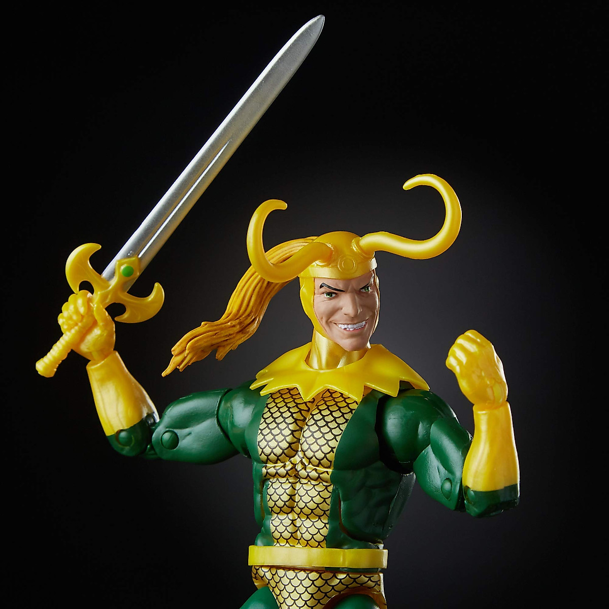 Marvel Legends Series Loki 6' Collectible Marvel Comics Action Figure Toy for Ages 6 & Up with Accessory & Build-A-Figurepiece