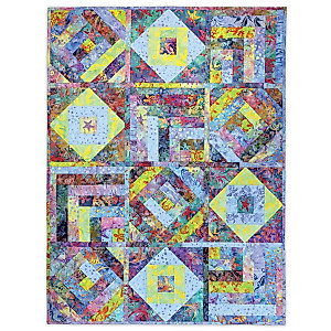 June Tailor Go Mix & Match 12-Block Quilt Kit, Multi