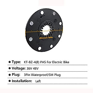 Electric Bicycle 8 Magnets Speed Sensor 3Pin Power Assisted Sensor E-Bike Pedal Speed System Sensors Refitting Kit Parts