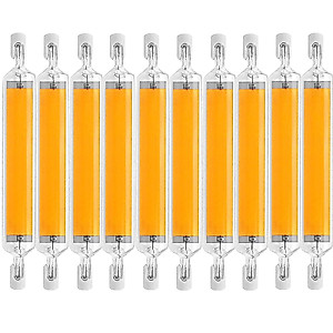 10 Pack 78mm 10W R7S LED Bulbs 100W Halogen Replacement LED R7S Light Bulb J T-Ype T3 Double Ended Work Bulbs for Garage Light Floodlight, Dimmable ,Natural White 4000k