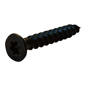 Small Parts 0620CTG 6" x 1-1/4" 6 Lobe Bugle Head Coarse Thread Drywall Screw Black Phosphate Particle Board (Pack of 100)