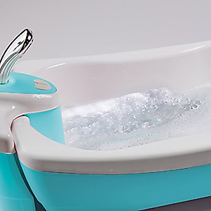 Summer Lil Luxuries Whirlpool Bubbling Spa & Shower (Blue) - Luxurious Baby Bathtub with Circulating Water Jets, 2 Count (Pack of 1)
