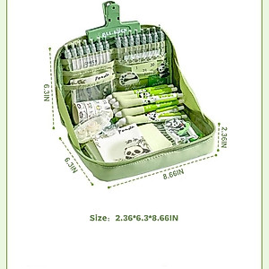 WUDFUME Large Capacity Pencil Case with Multiple Pockets Light Portable Pencil Case (Pink), White